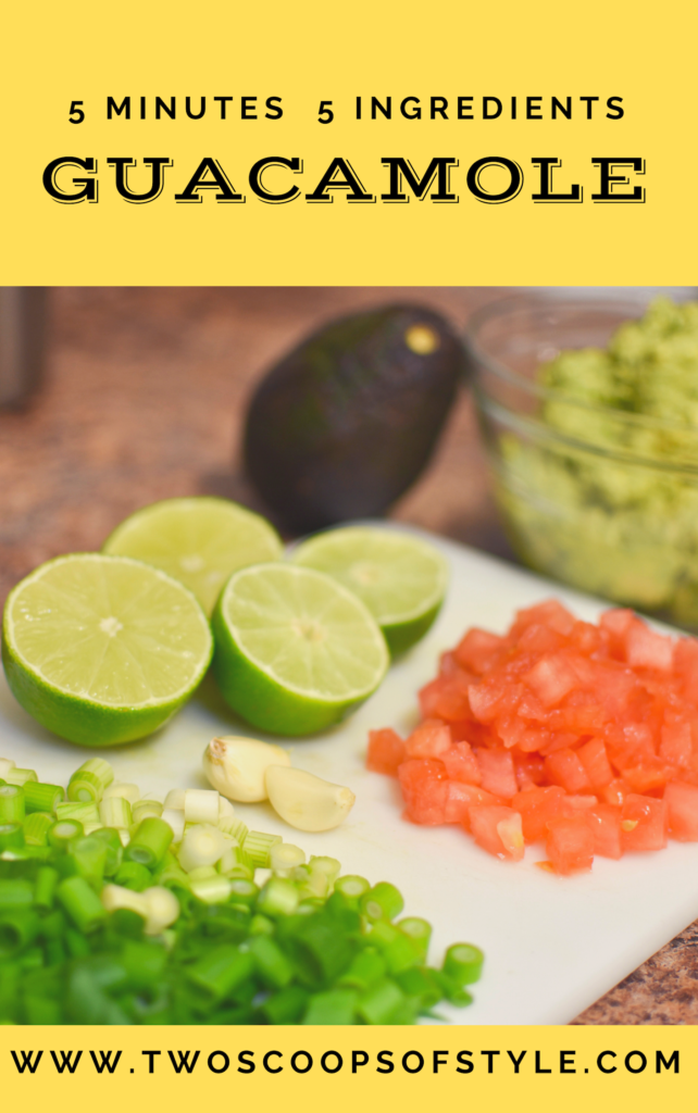 5 Minute Guacamole Recipe - Two Scoops of Style