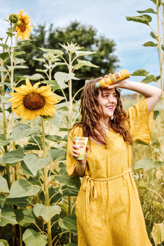 Natural Sunscreen with Alba Botanica - Two Scoops of Style